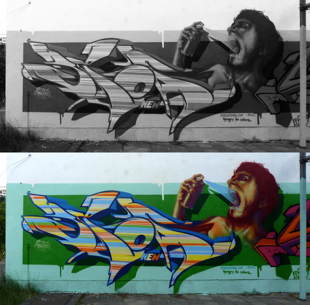 Graffiti Wall in Eisenhüttenstadt by spoare153 | Streetpins